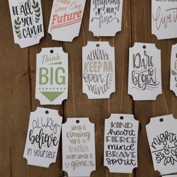 Office | Gift Tags Inspirational Motivation Quotes Tag | Poshmark
